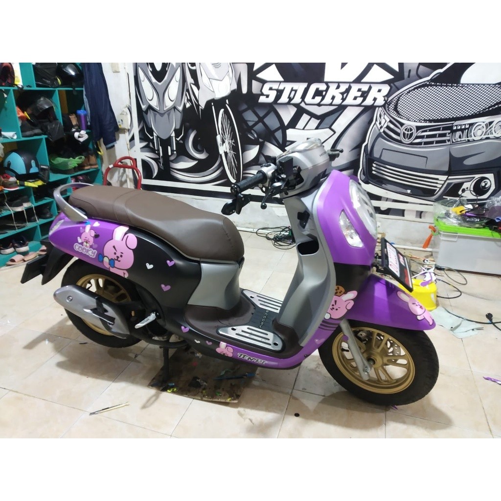 Jual Stiker HONDA SCOOPY Full Body Sticker Scoopy Motif Karakter Kartun ...