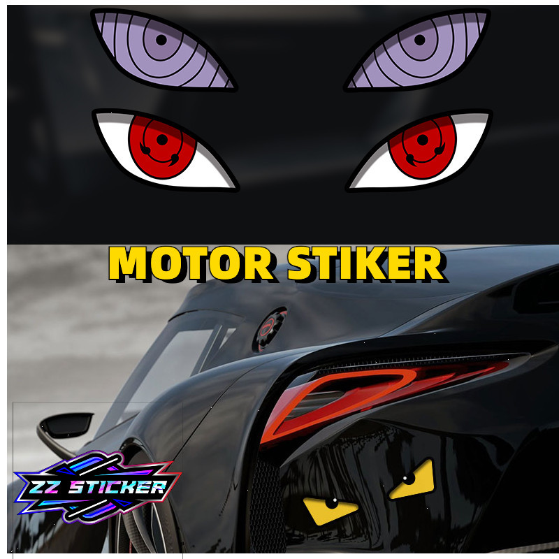 Jual Stiker Menyenangkan Iblis Listrik Mata Mobil Stiker / Helm Kreatif ...