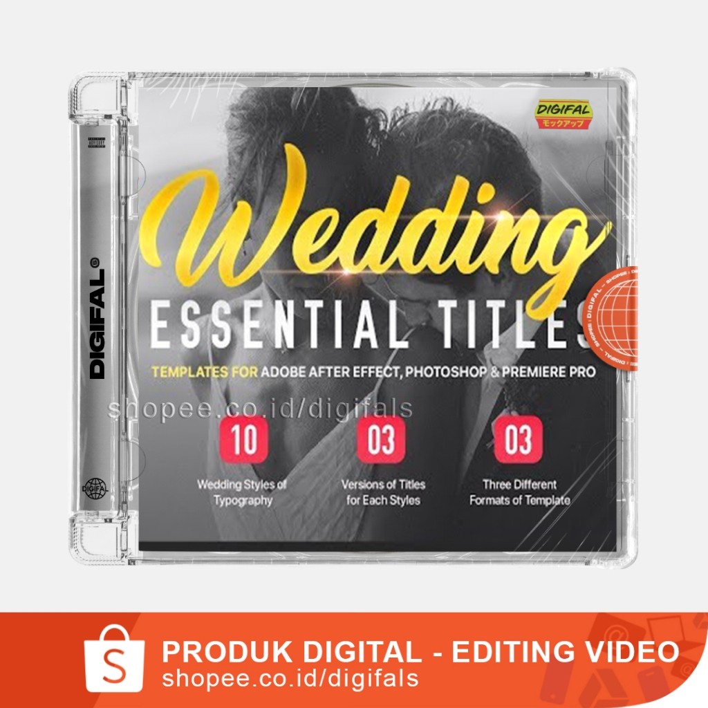 Jual EasyEdit Viewer Essential Wedding Titles MOGRT for Premiere ...