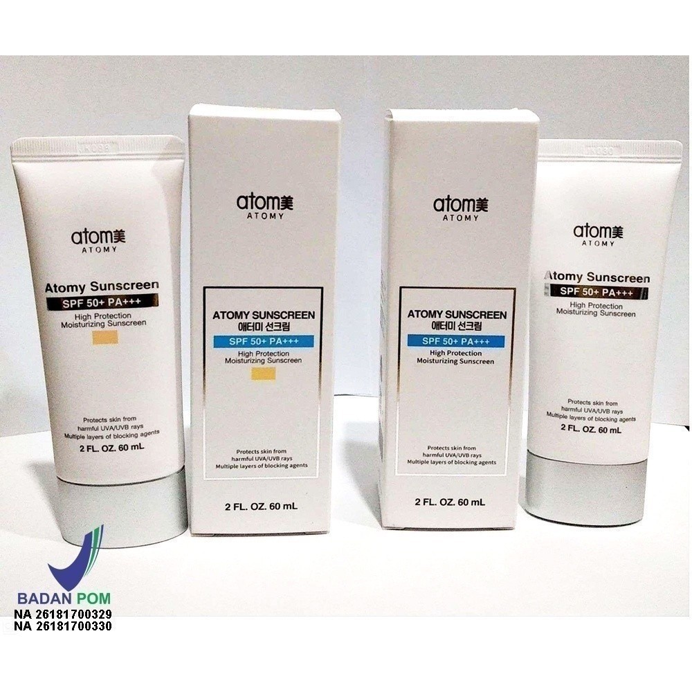 Jual Atomy Sunscreen 60 ml SPF50+ PA+++ Beige/White original | Shopee Indonesia
