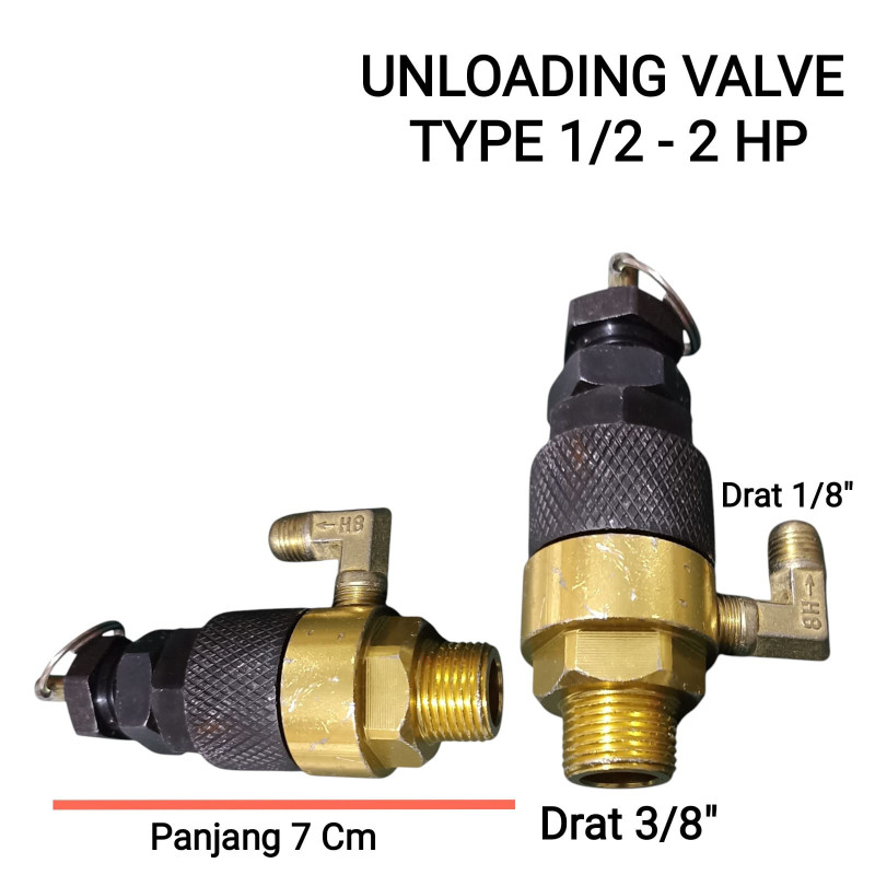Jual Unloading Valve atau otomatis Kompresor angin type 1/2 hp - 2 Hp ...