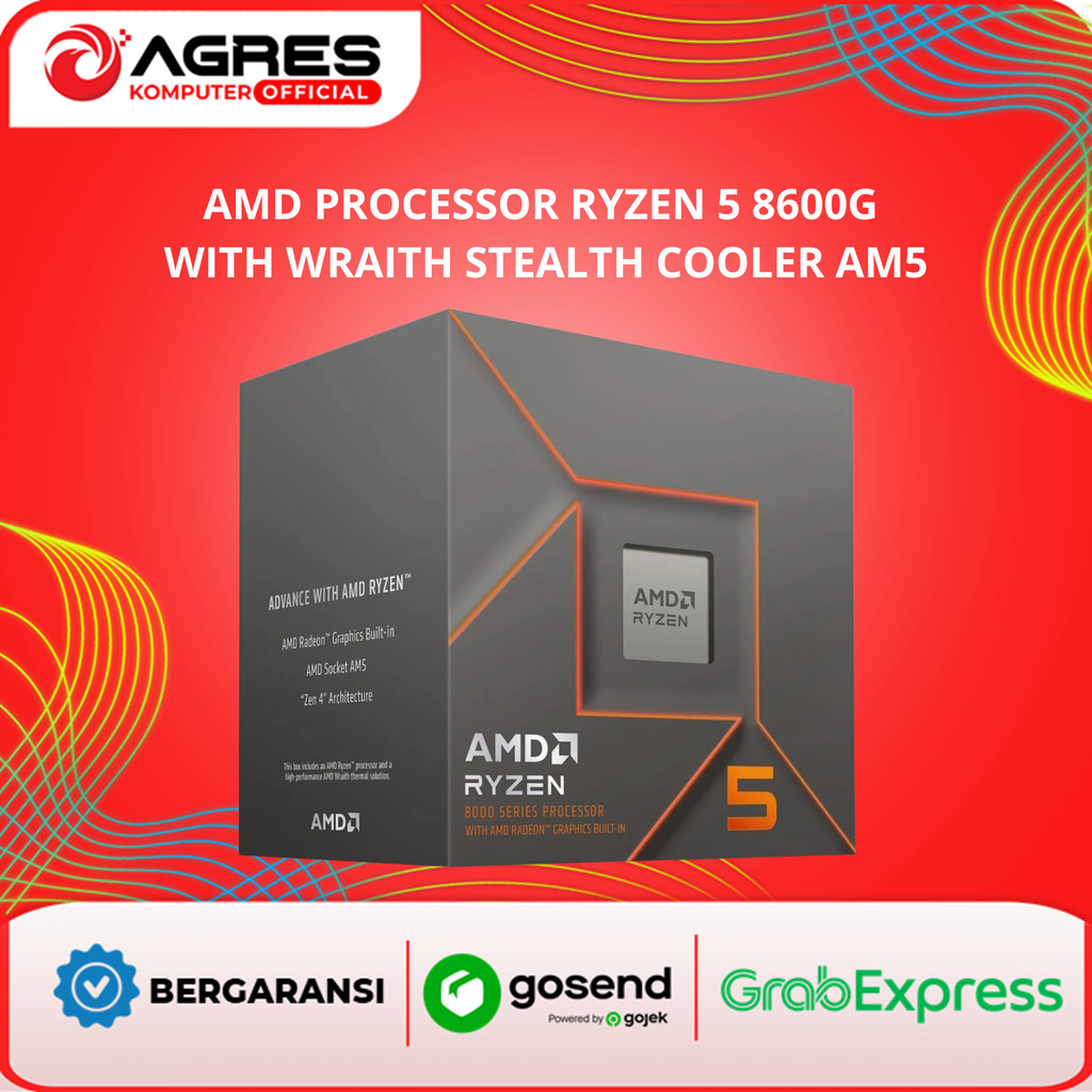 Jual AMD PROCESSOR RYZEN 5 8600G AM5 W / WRAITH STEALTH COOLER / 1YT ...