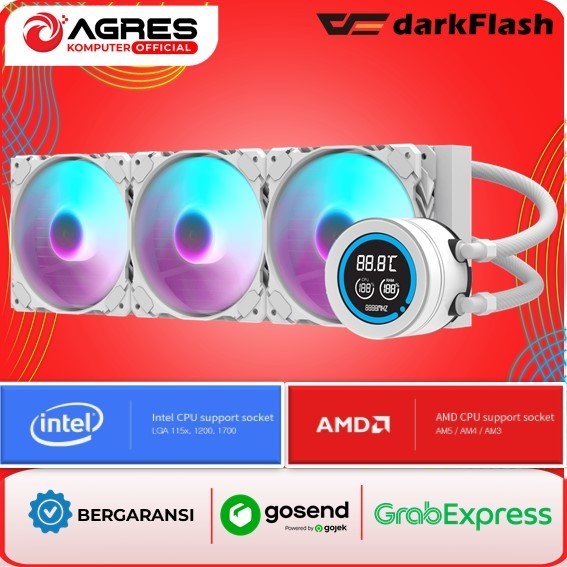 Jual DARKFLASH CPU AIO COOLER NEBULA DN360D ARGB 360MM RADIATOR + 3X ...