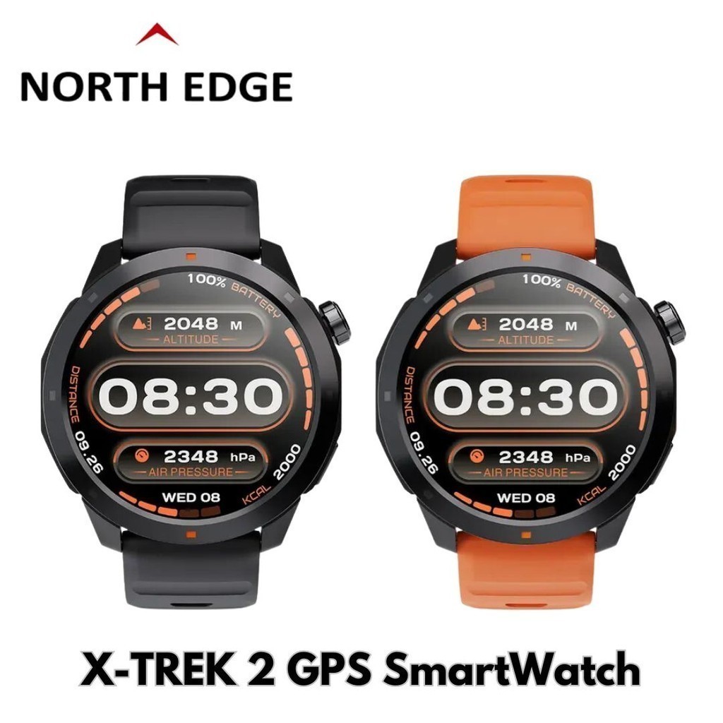 Jual Sky88 NORTH EDGE X-TREK 2 Smartwatch Built in GPS AMOLED Display ...