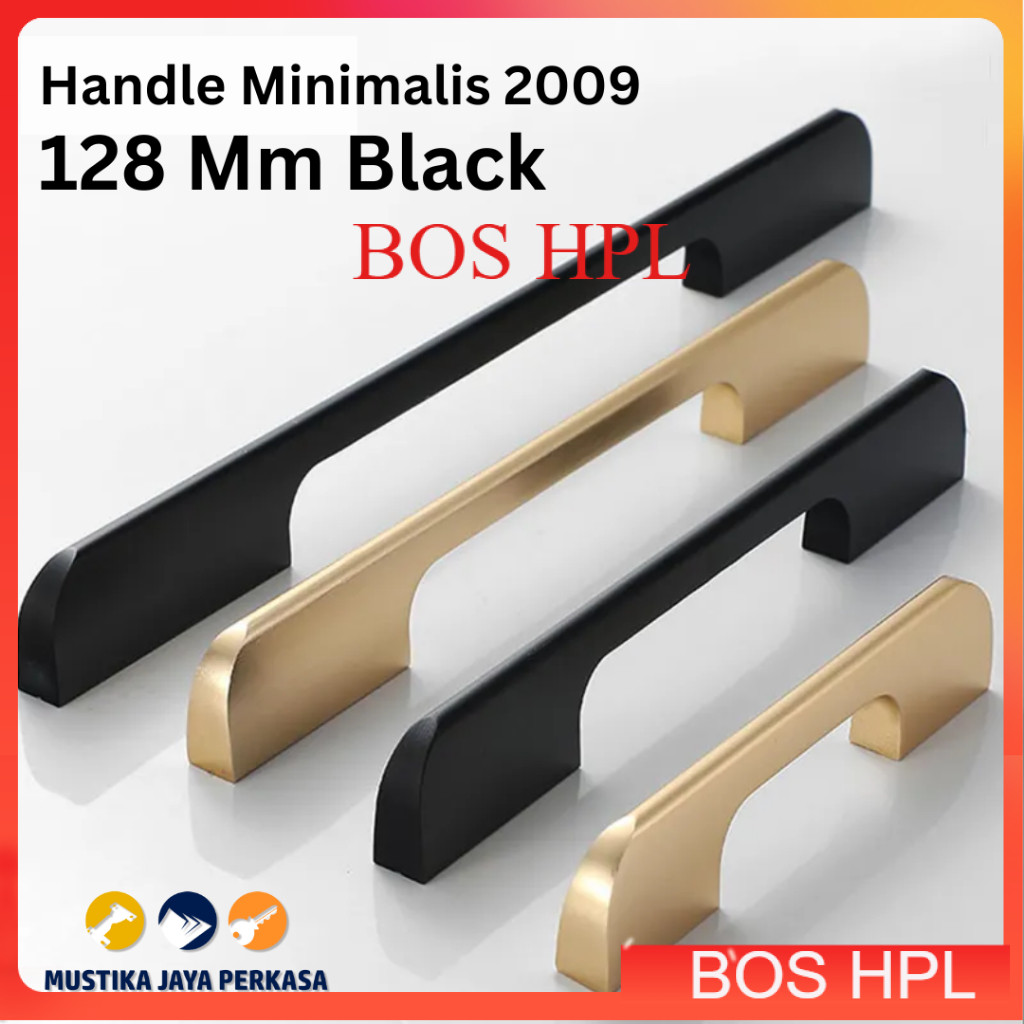 Jual Handle Laci Minimalis 2009 Black 128 Mm Tarikan Drawer Lemari Laci ...