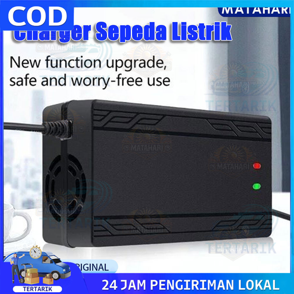 Jual Charger Sepeda Listrik 48V 12ah / 48V20AH Universal Charger Motor Listrik / Baterai Selis ...