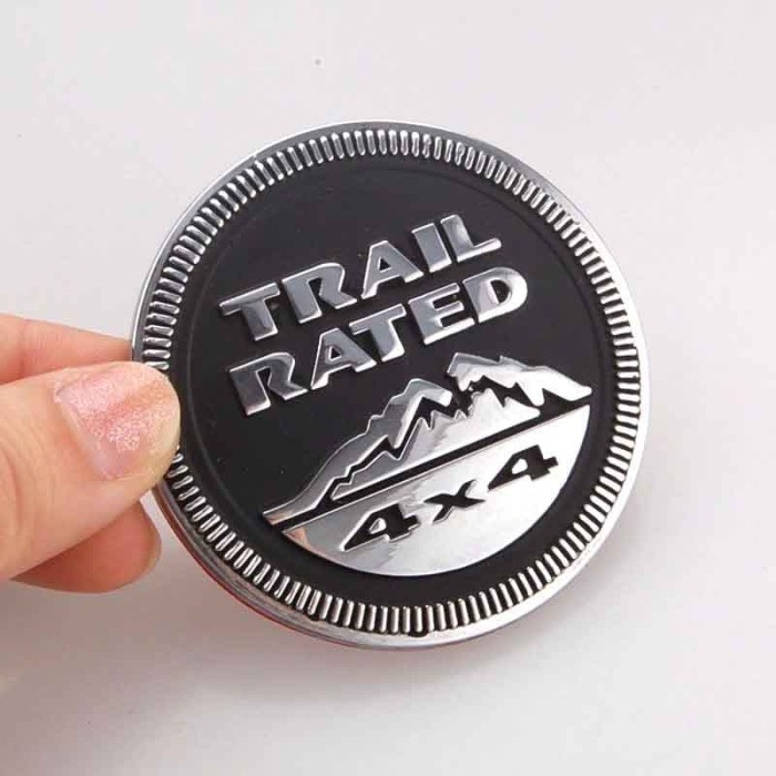 Jual Emblem Aluminium Sticker TRAIL RATED 4x4 Jeep Wrangler Rubicon ...