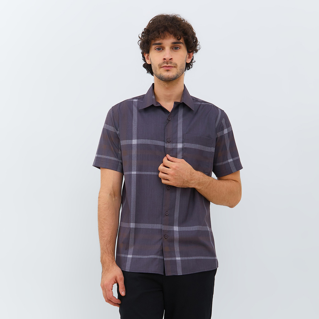 Jual HL MEN Zenith Shirt - Plum | Shopee Indonesia
