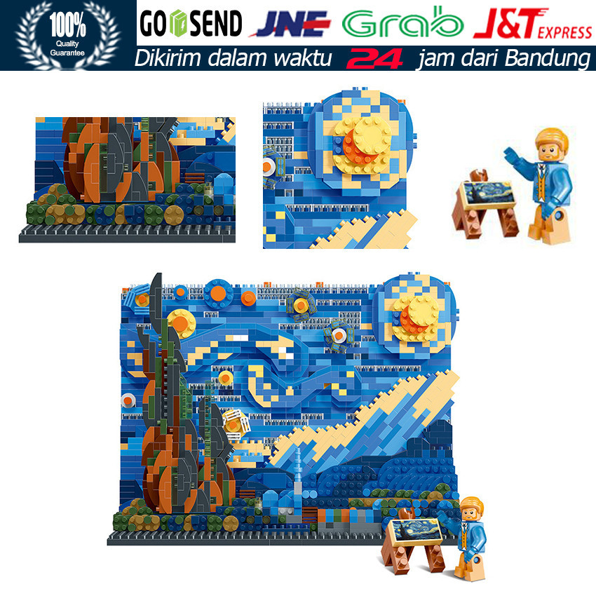 Jual The Starry Night Bintang Terang Star Pemandangan Alam Mini ...