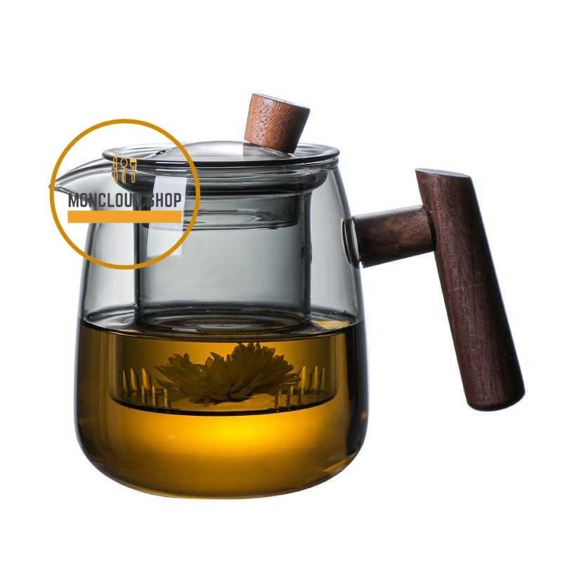 Jual Teko Teh Kaca Bening Tahan Panas dan Api dengan Saringan Glass ...