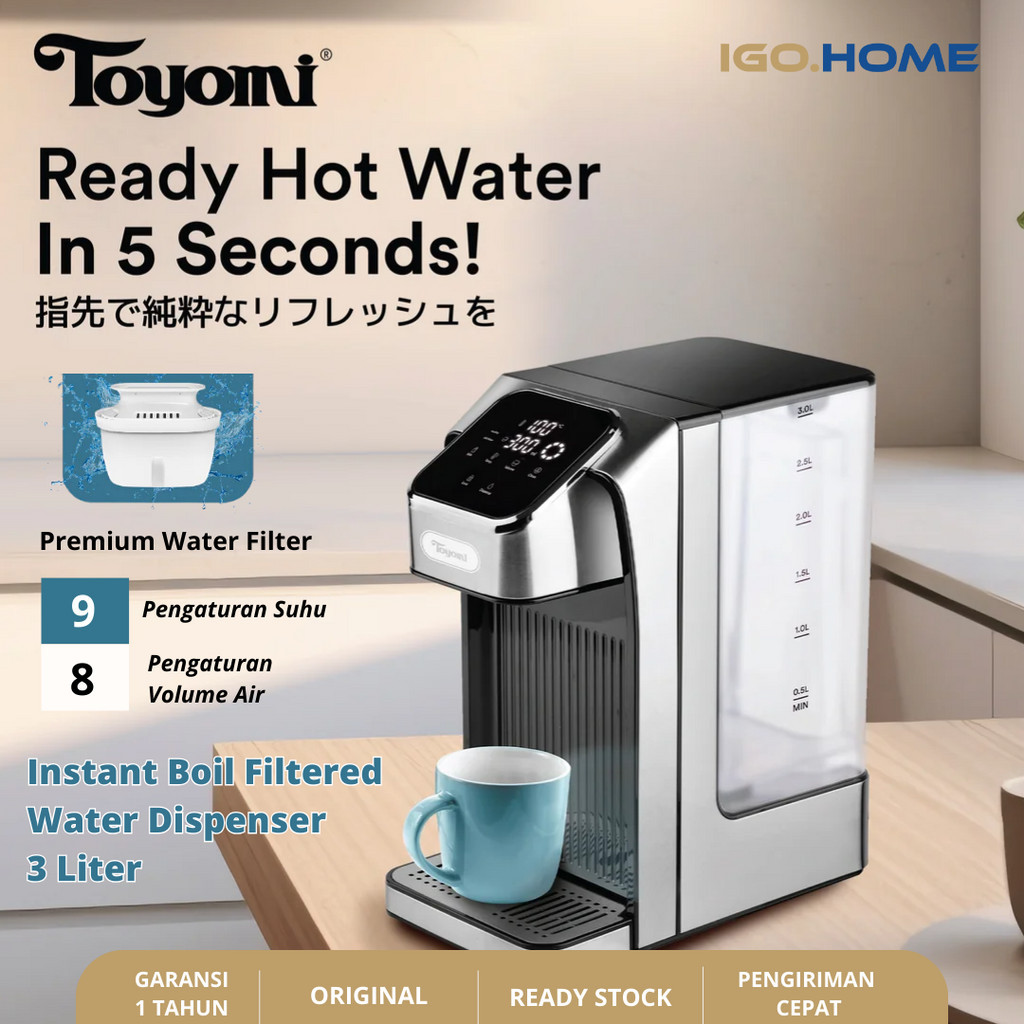 Jual Toyomi Termos Listrik 3 Liter FB 8830F - Filter Air | Shopee Indonesia