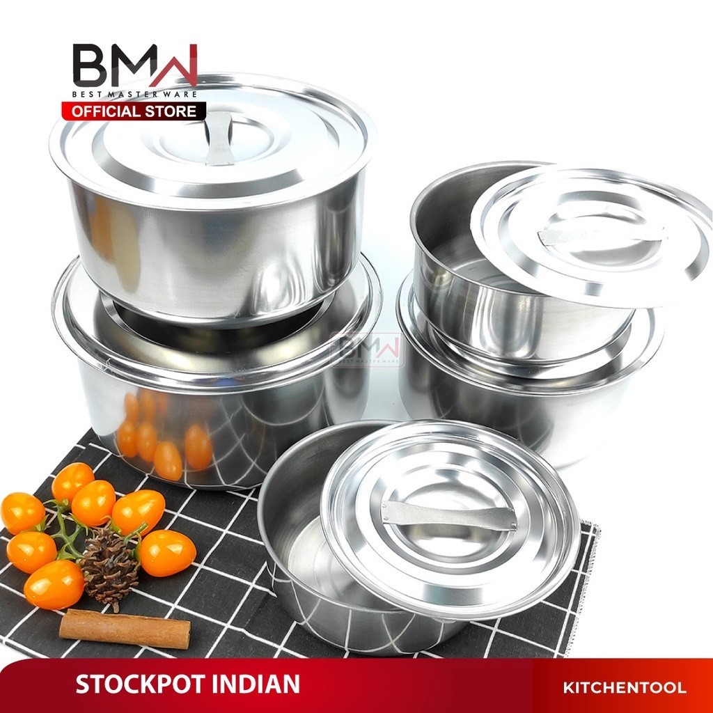 Jual BMW Kitchen Ware - Panci Susu Milk Pot Set Stock Pot Panci Sup ...