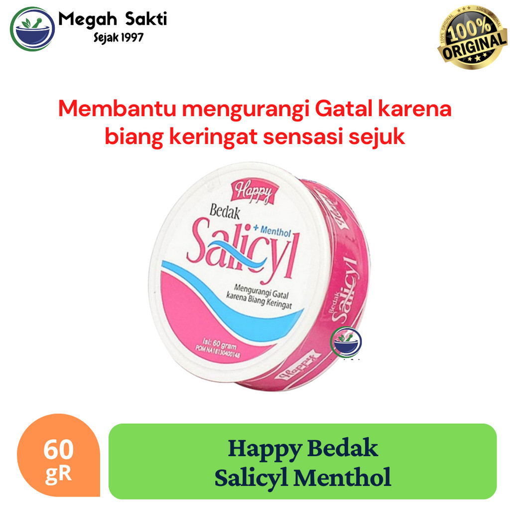 Jual MGS - Happy Salicyl Menthol | Bedak Bayi Biang Keringat gatal ...