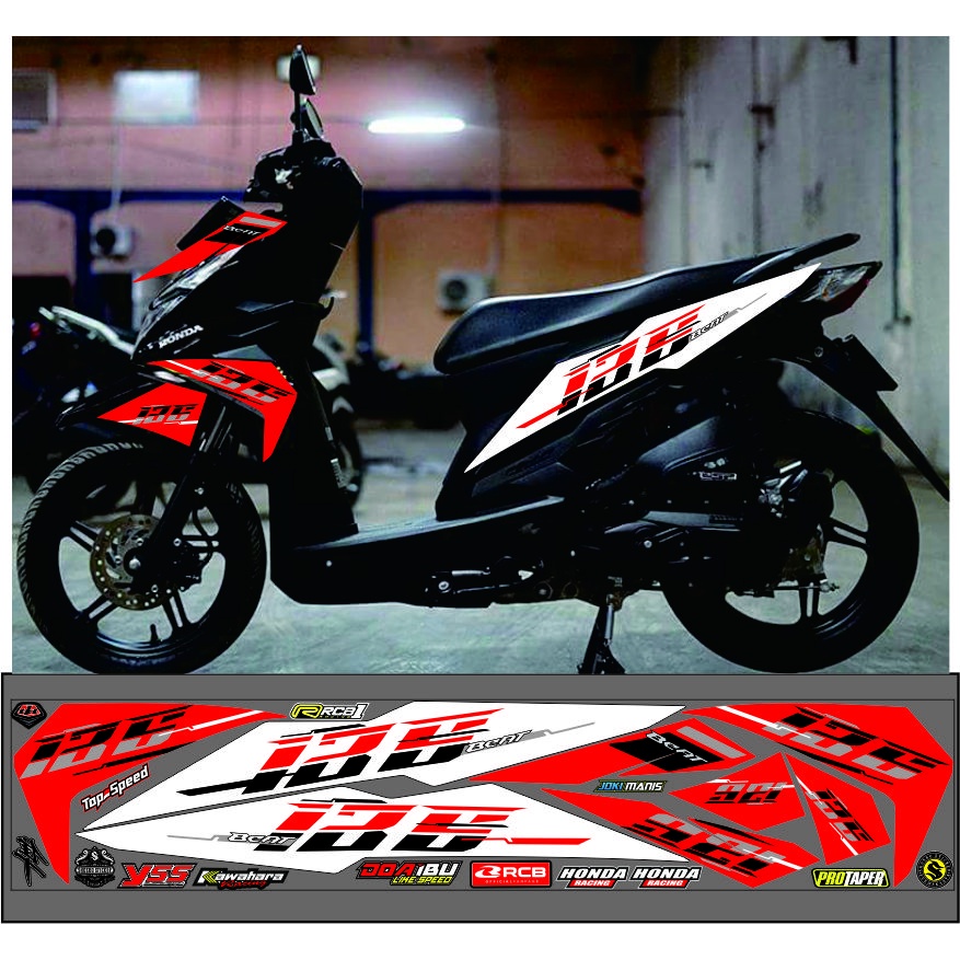 Jual STIKER HONDA BEAT ES BEAT STREET VARIASI BEAT 2017 V2019 MOTIF ...