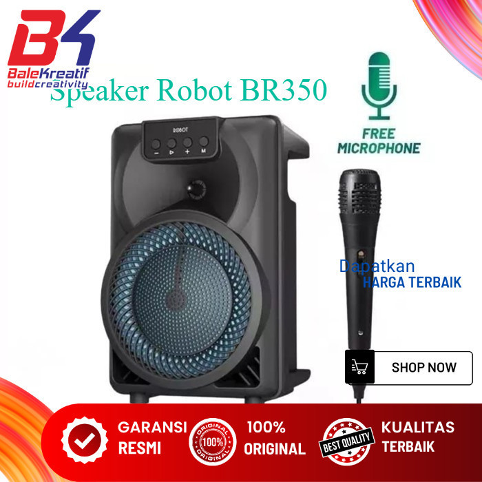 Jual Speaker Robot Rb350 Bluetooth 5 3 Black Shopee Indonesia