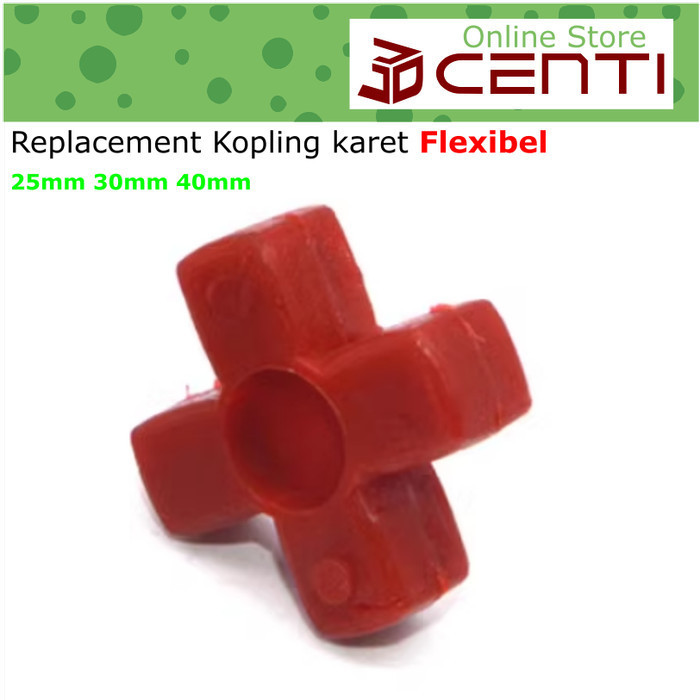 Jual Rubber coupling karet merah diameter 25mm 30mm 40mm flexibel ...