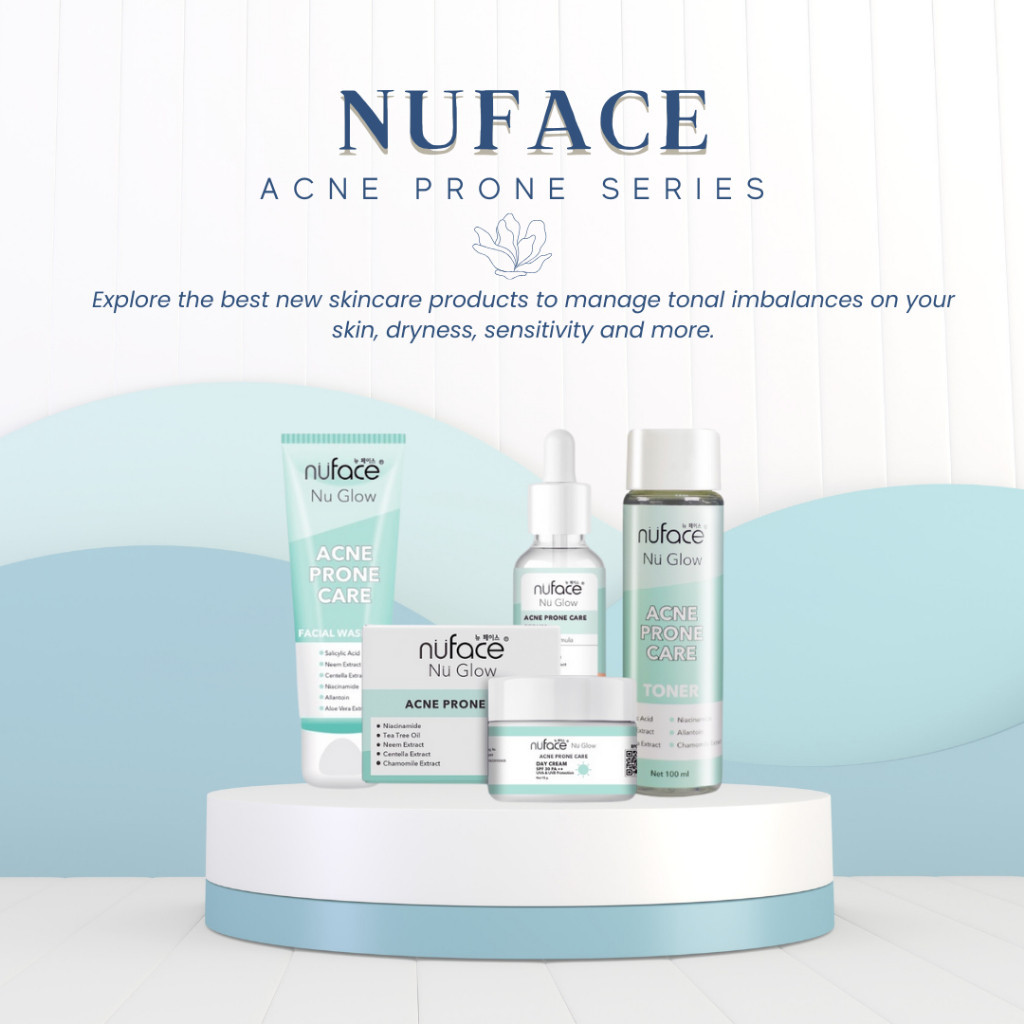 Jual Nuface Nu Glow Acne Prone Series | Toner | Serum | Day Cream ...