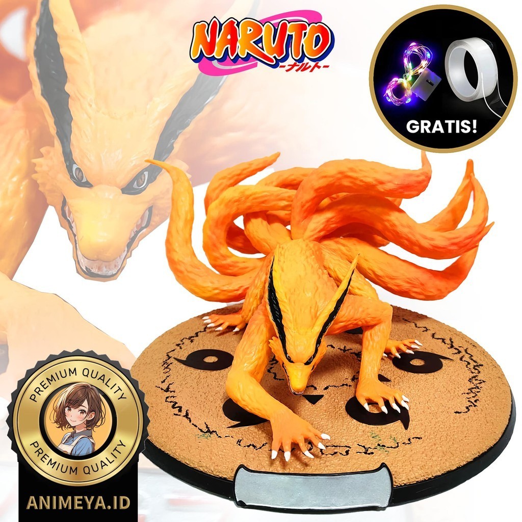 Jual Action Figure Statue Naruto Shippuden Kyubi Kurama Ninetales ...