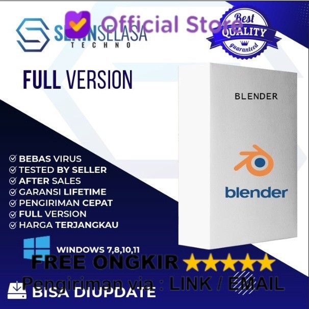 Jual Software 3D Modelling: Blender 4 [WIN] | Shopee Indonesia