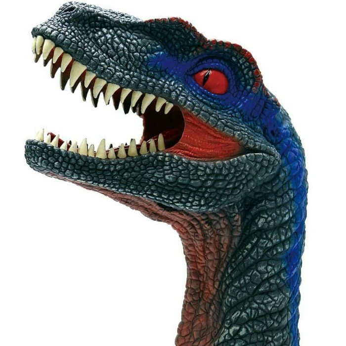 Jual Dinosaurus Raptor Head Kepala Dino Velociraptor Blue Hand Puppet ...