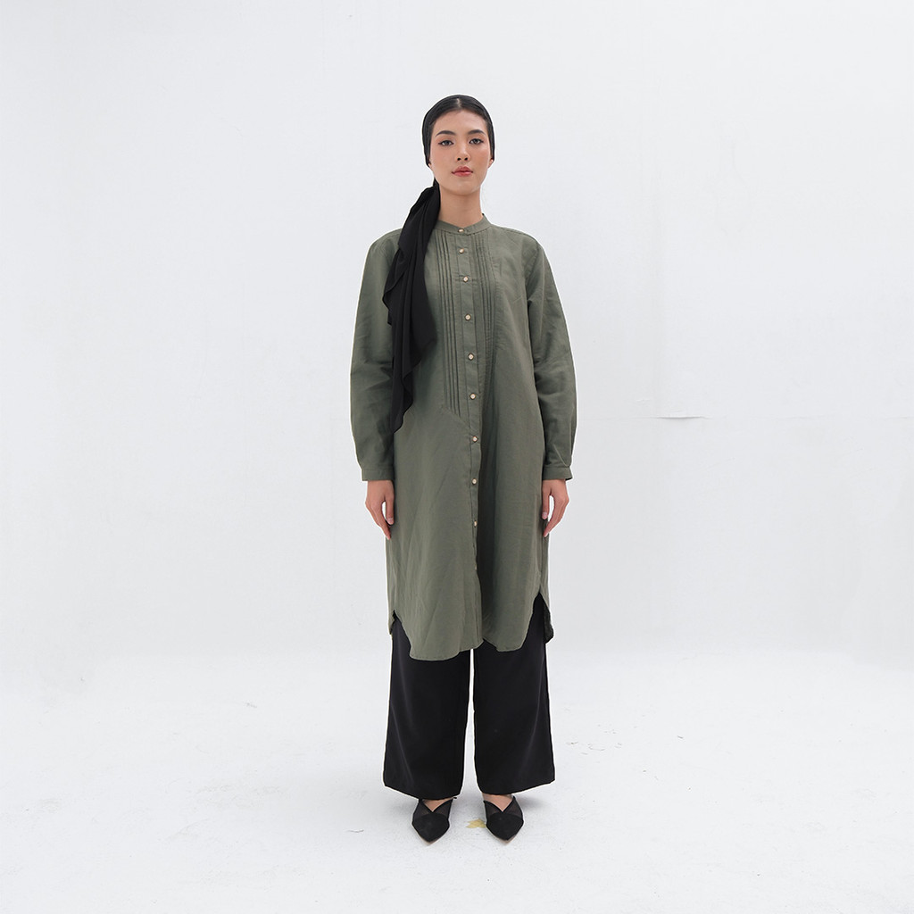 Jual Miss 80 X Russ Raya Collection Tunic Kania Olive | Shopee Indonesia