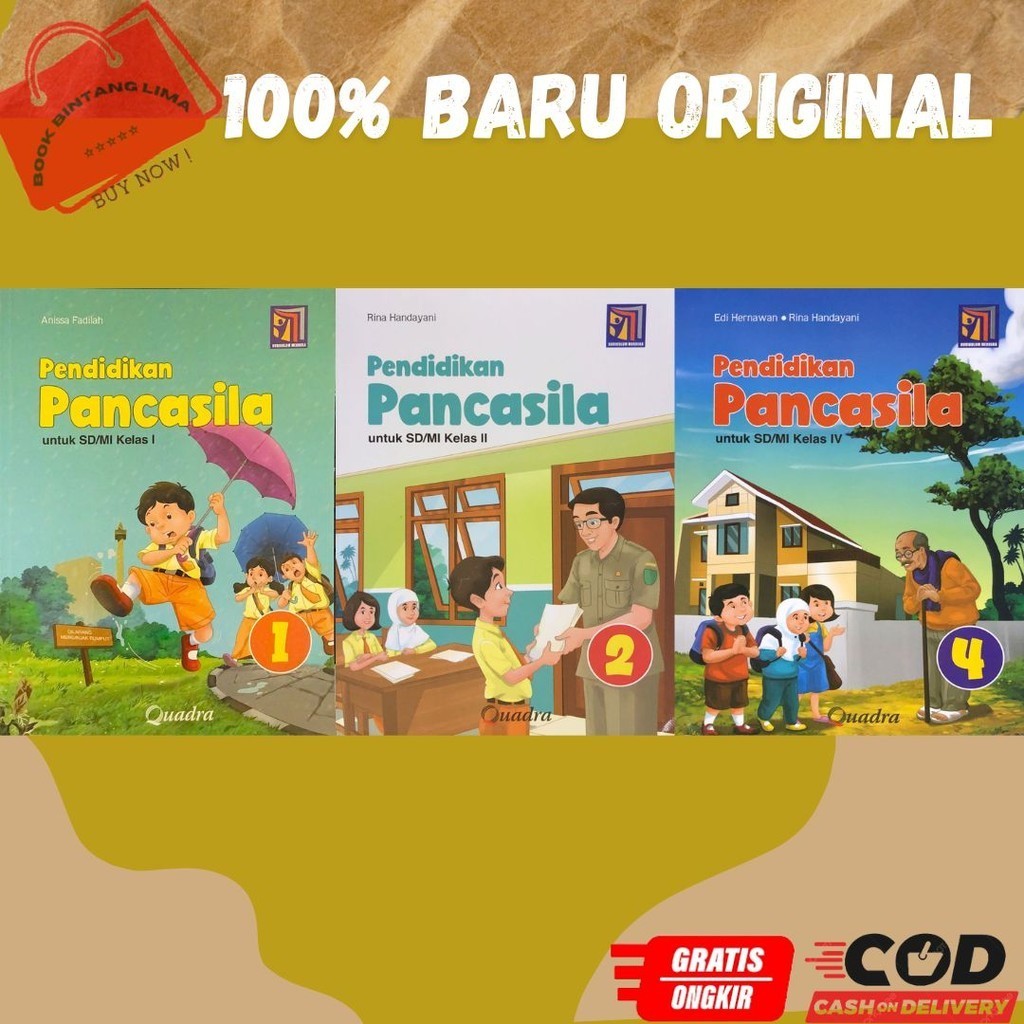Jual Kurikulum Merdeka Pendidikan Pancasila Kelas 1 2 3 4 5 6 SD/MI Penerbit Quadra | Shopee ...