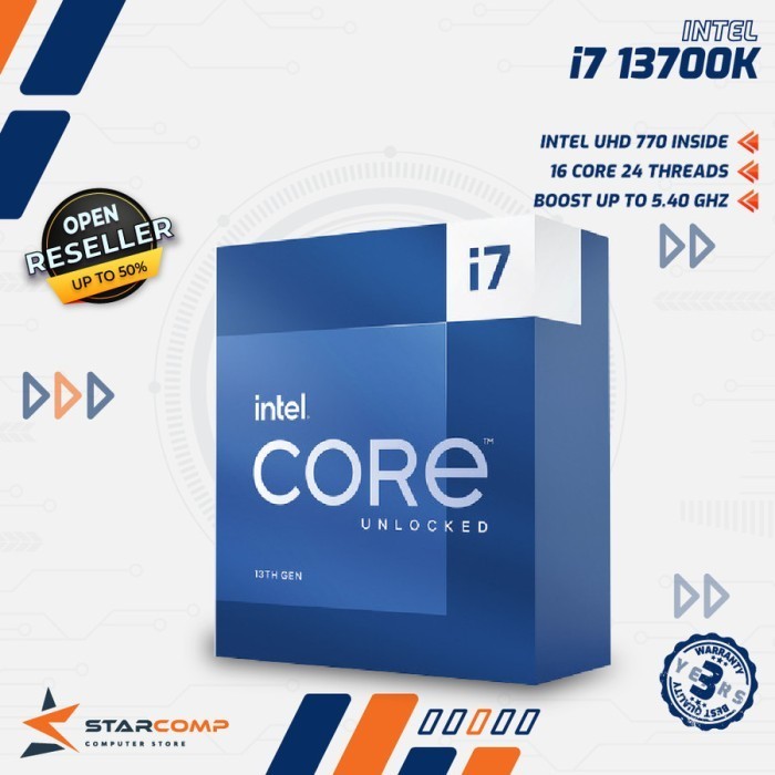Jual Intel Core i7 13700K 3.4GHz Up To 5.4GHz Processor LGA 1700 Box ...