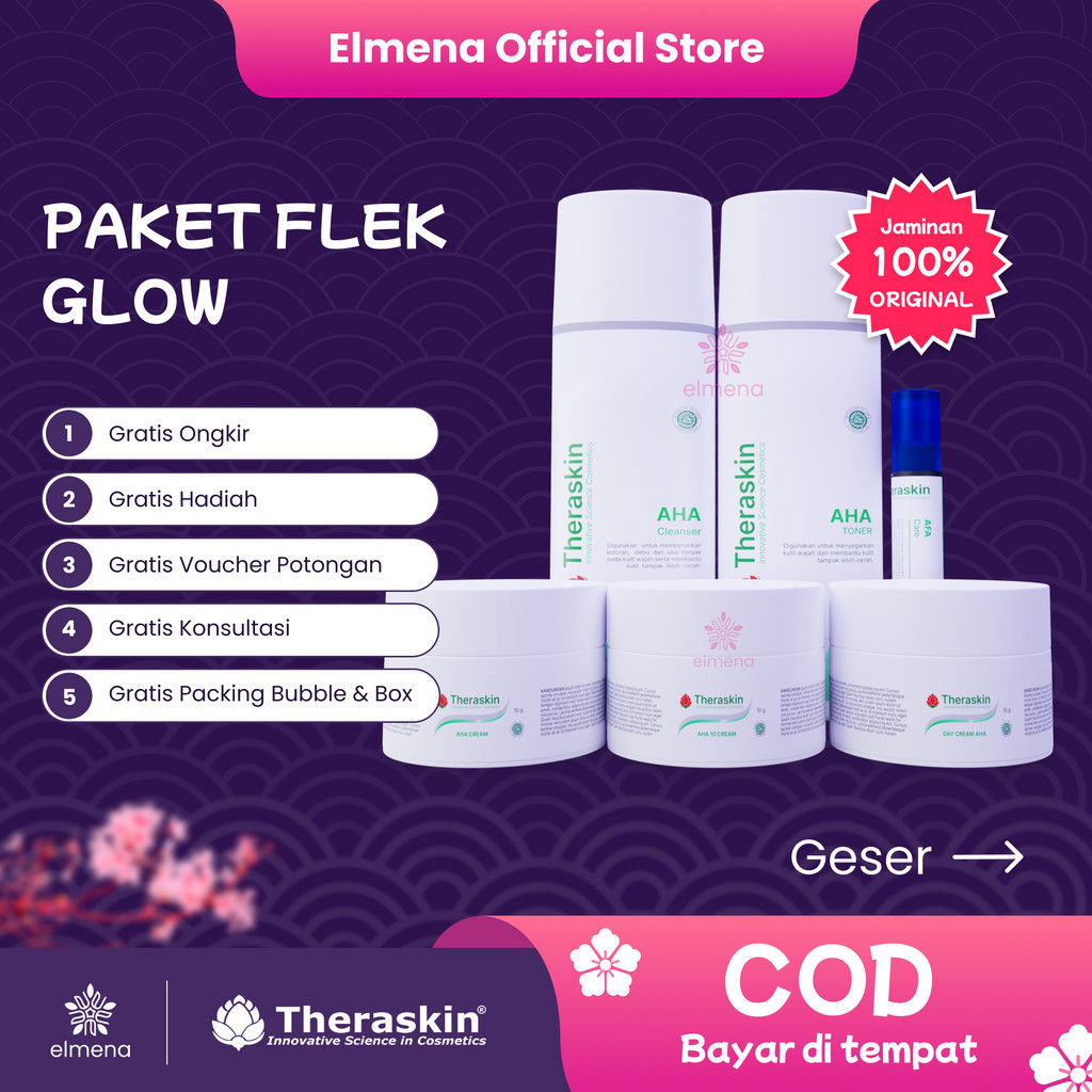 Jual Theraskin Flek - teraskin paket flek - elmena | Shopee Indonesia