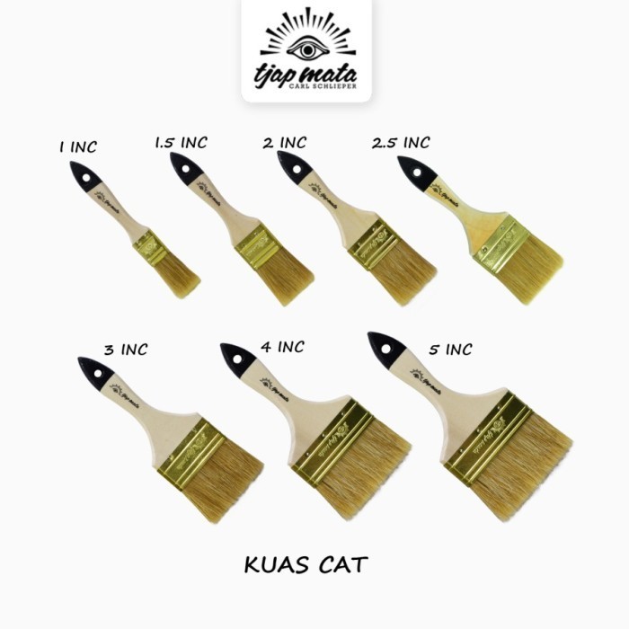 Jual KUAS CAT 2" KUAS CAP TJAP MATA 3" KUAS CAP MATA 1" 1,5" 2,5" 4 ...