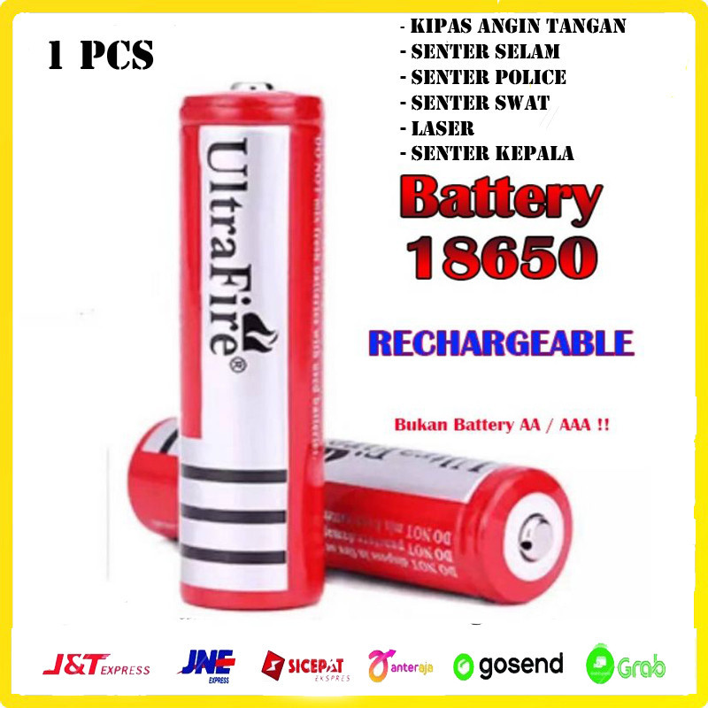 Jual Baterai charge cas Ultrafire rechargeable Police Swat 18650 ...