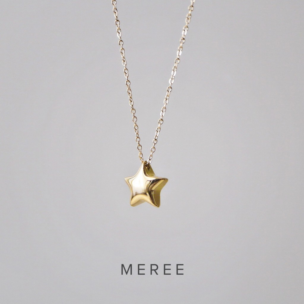 Jual Meree Aurea Golden Star Necklace Stainless Steel Kalung Tahan ...
