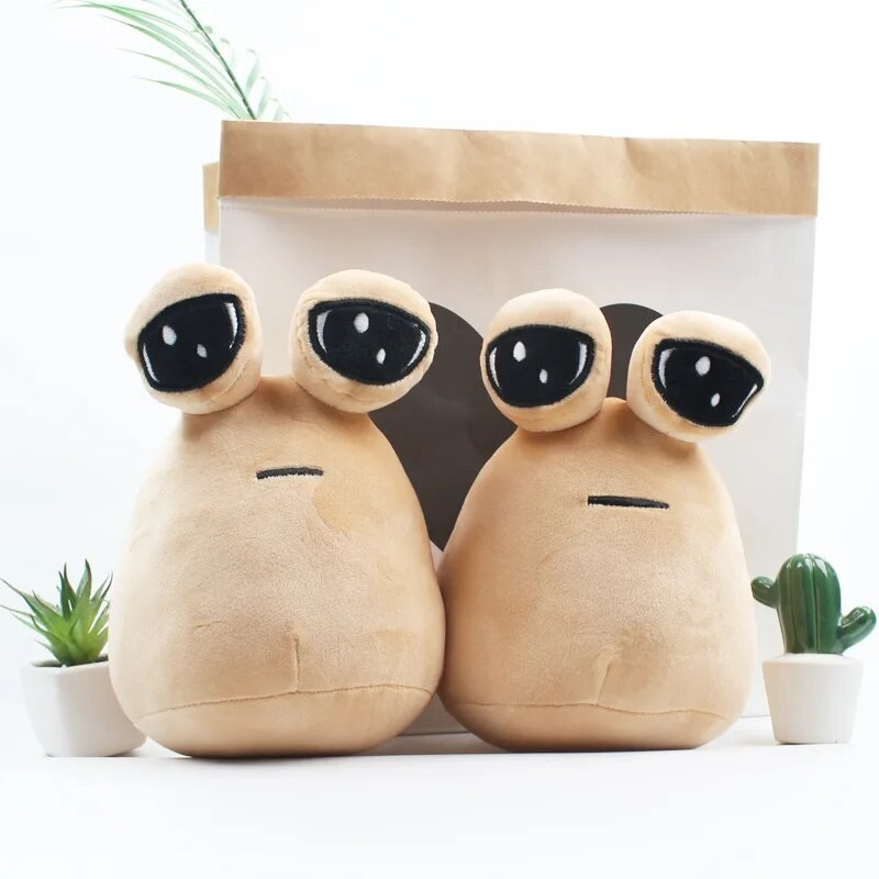 Jual 22cm Hot Game My Pet Alien Pou Plush Toy Furdiburb Emotion Alien ...