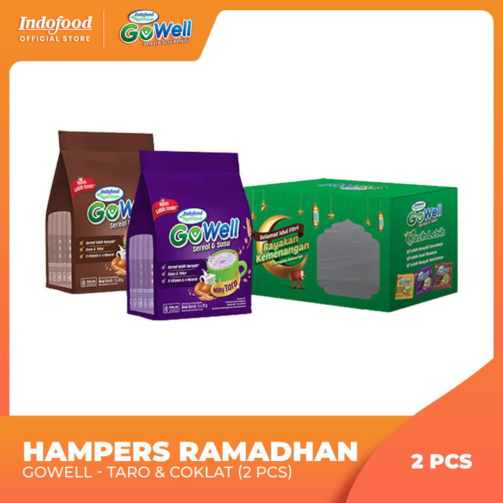 Jual Hampers Ramadhan GoWell - Taro & Coklat (2 pcs) | Shopee Indonesia