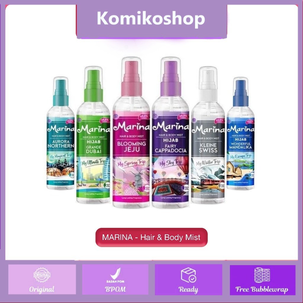 Jual MARINA - HAIR & BODY MIST SERIES ( 100 ml ) - Parfum Badan dan ...