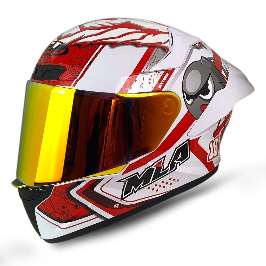 Jual Helm MLA TTC Ctypton Motif Winter Test | Helm Full Face Paket ...