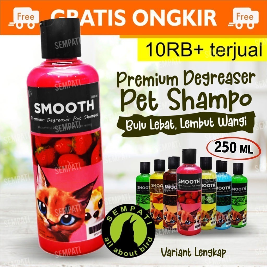 Jual SEMPATI Smooth 250ml Shampoo degreaser kucing dan anjing Shampo Kucing Obat kutu kucing ...