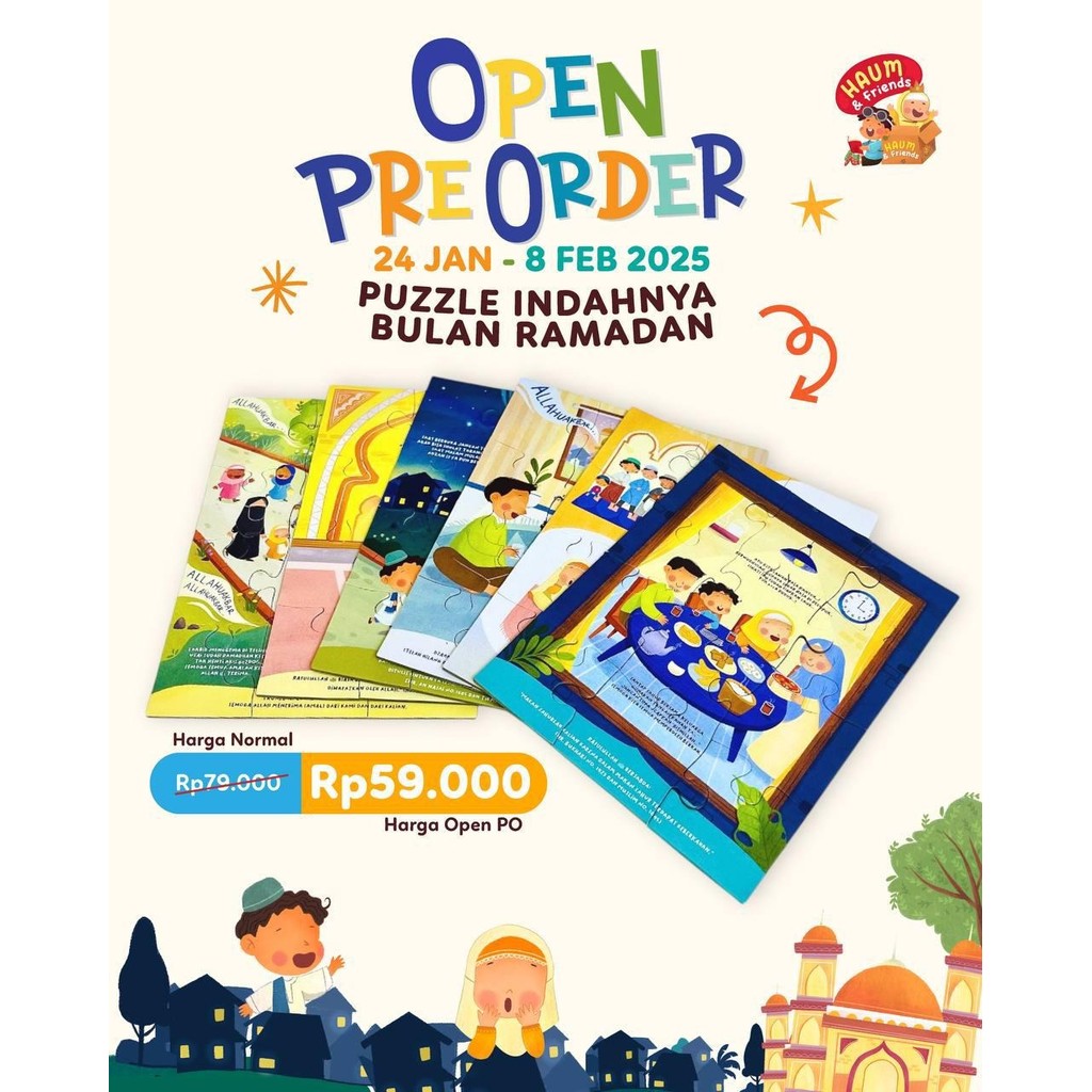 Jual [Ready Stock] PUZZLE INDAHNYA BULAN RAMADAN - HAUM | Shopee Indonesia