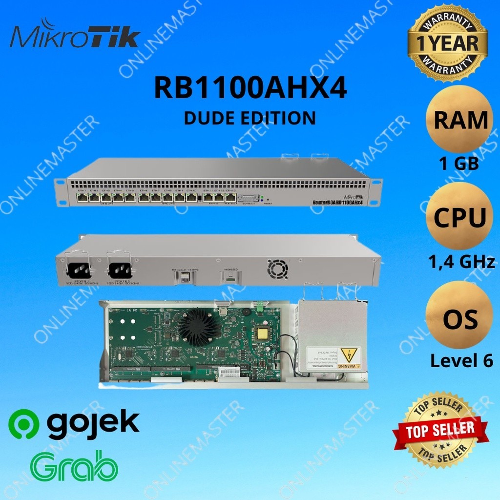 Jual Mikrotik Router RB1100AHx4 Dude Edition 1U Rackmount | Shopee ...