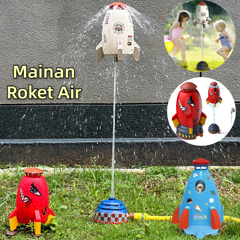 Jual Mainan Roket Air/ Mainan Jet Sprinkler Roket Berputar/ Percikan ...