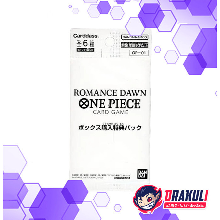 Jual One Piece Card Game Romance Dawn OP-01 / OP01 Promo Pack Box Topper | Shopee Indonesia