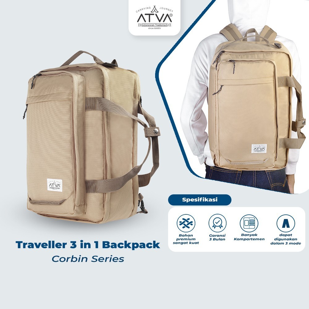 Jual Tas Ransel Punggung Backpack Jinjing Selempang Punggung Koper 3 in ...