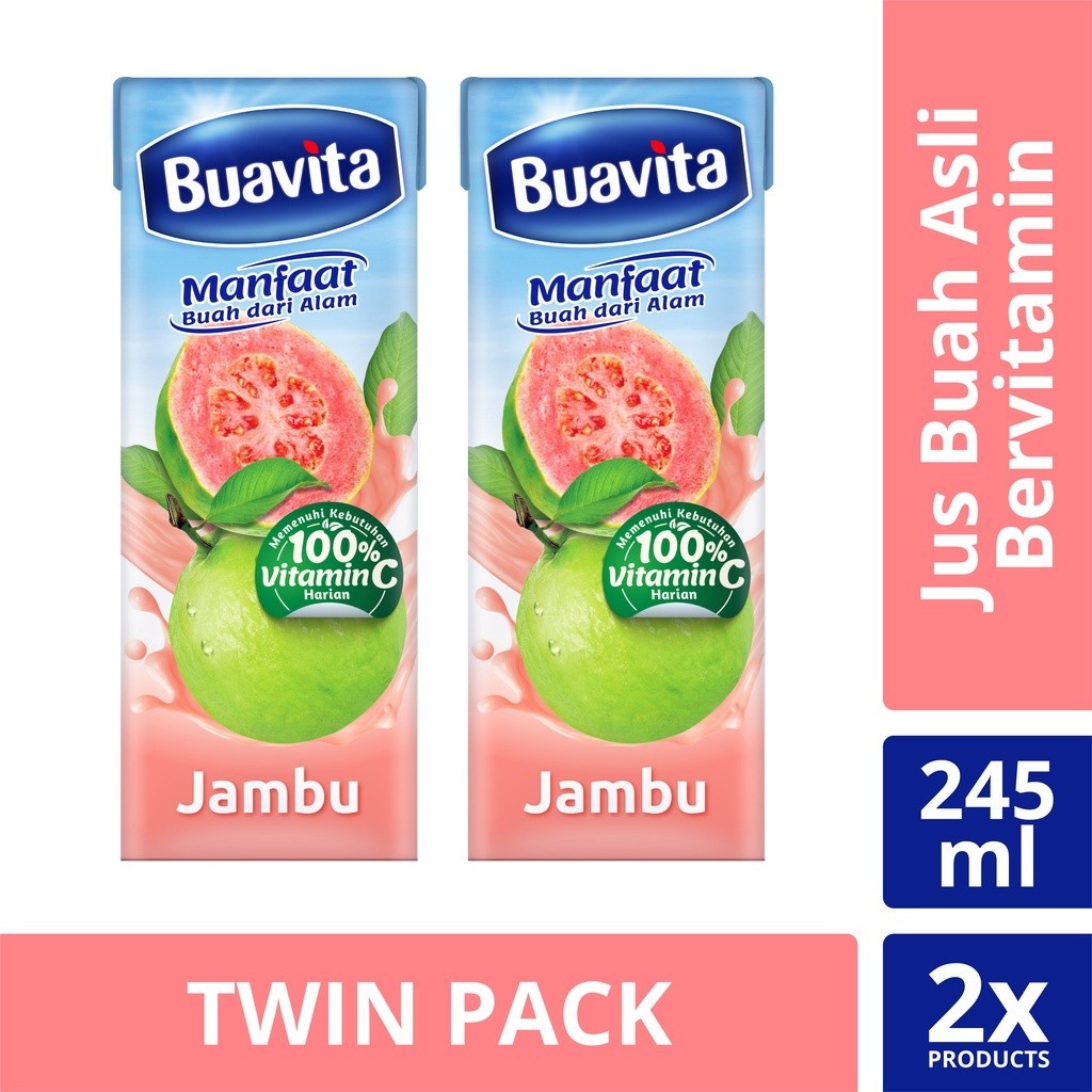 Jual Buavita Minuman Sari Buah Guava 245 ml x2 | Shopee Indonesia