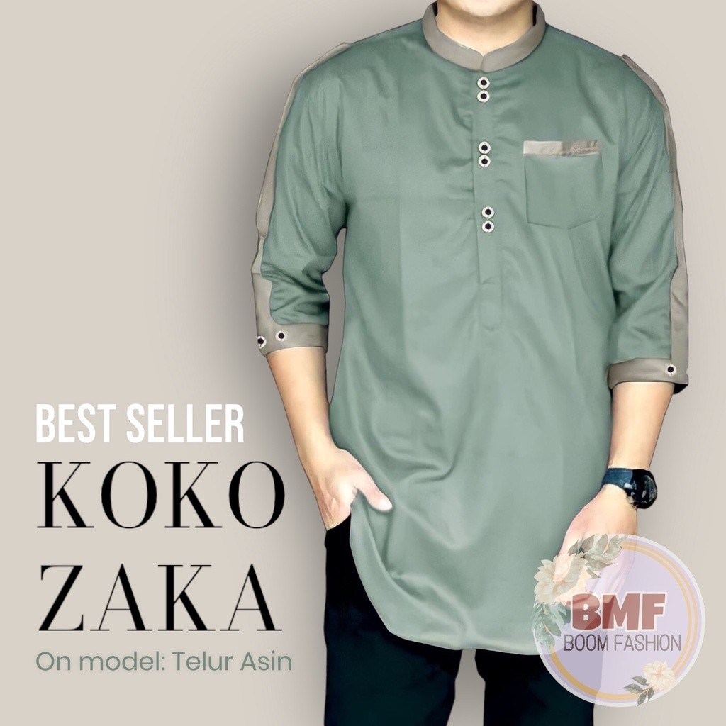 Jual BOOM KOKO ZAKA DEWASA 3per4 S,M,L,XL,XXL,3XL/ BAJU KOKO PRIA JUMBO ...