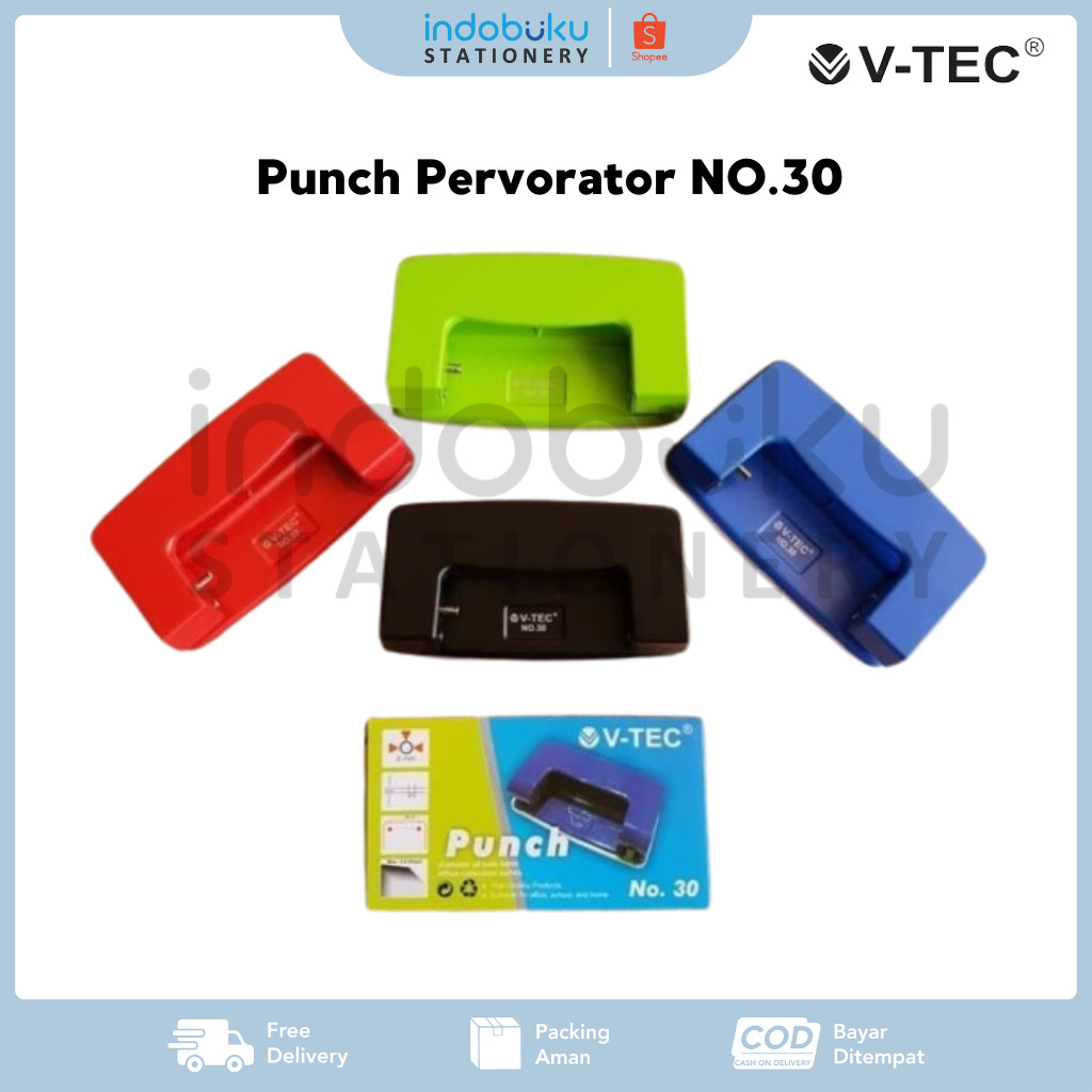 Jual Punch Perforator V-Tec NO.30 / Pembolong Kertas V-Tec NO.30 ...