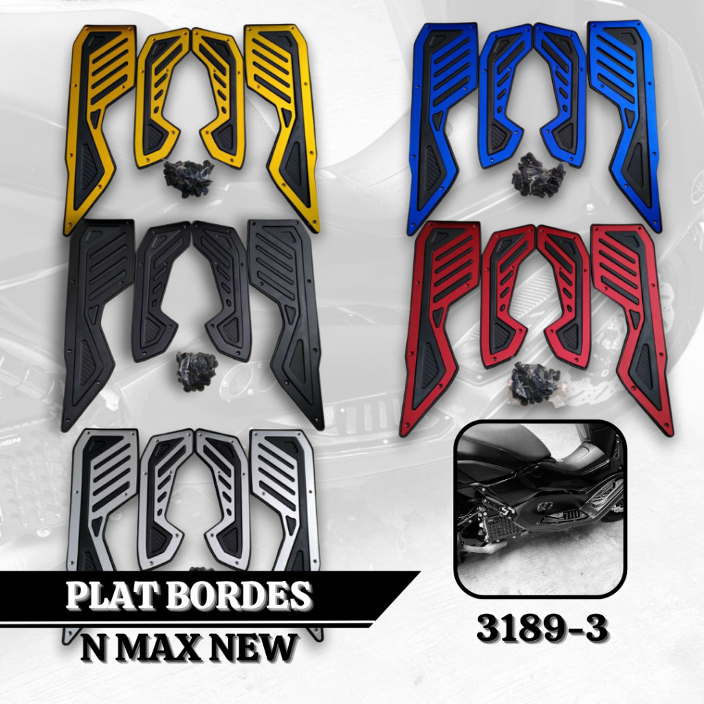 Jual Plat Bordes Nmax New 2020-2023 Karpet Pijakan Kaki ALL Nmax New ...