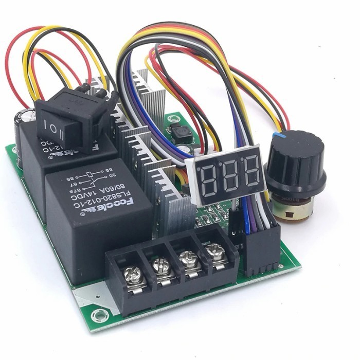 Jual DC Motor Speed Controller Display 2200W 10-55V 12V 24V 40A PWM ...