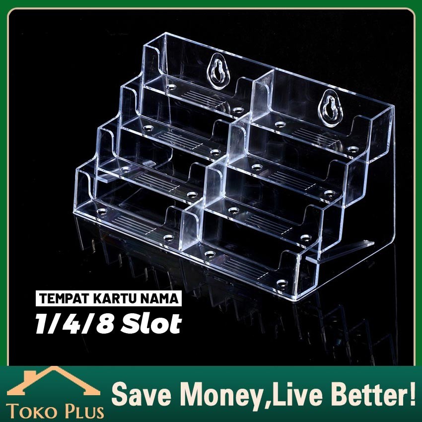 Jual Acrylic Tempat Kartu Nama Akrilik Acrylic 8 Slot / Stand Kartu ...