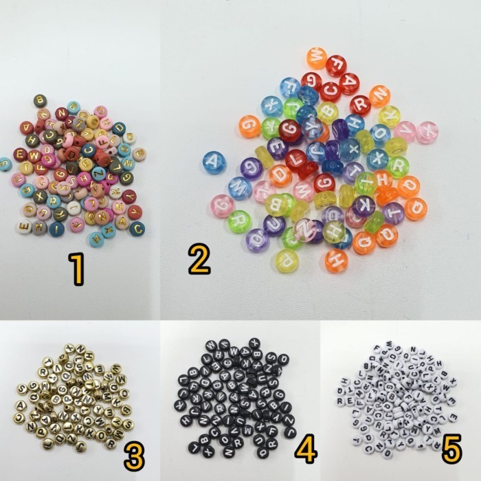 Jual 50gram Mote BULAT Alfabet / Abjad / Huruf / Abjat | Shopee Indonesia