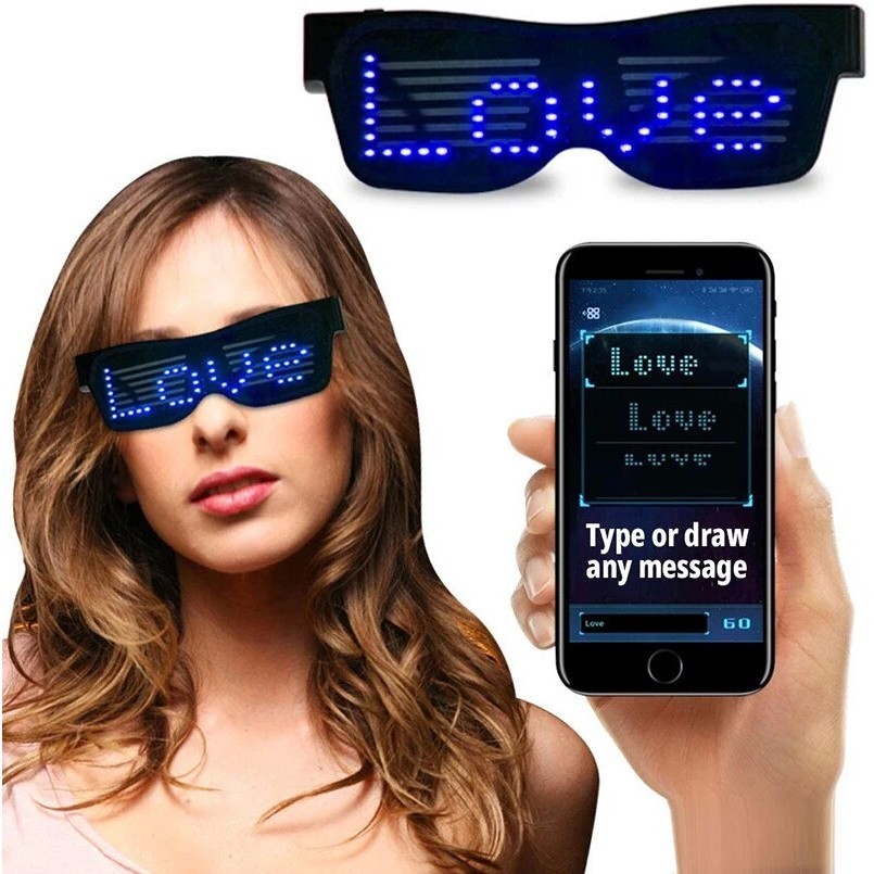 Jual Glasses Display Customize Flashing Messages Animations App ...