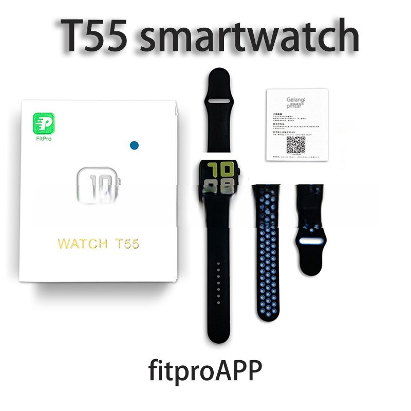 Jual T55 Smartwatch Layar Penuh Sentuhan Dual Strap Dapat Menyebut ...